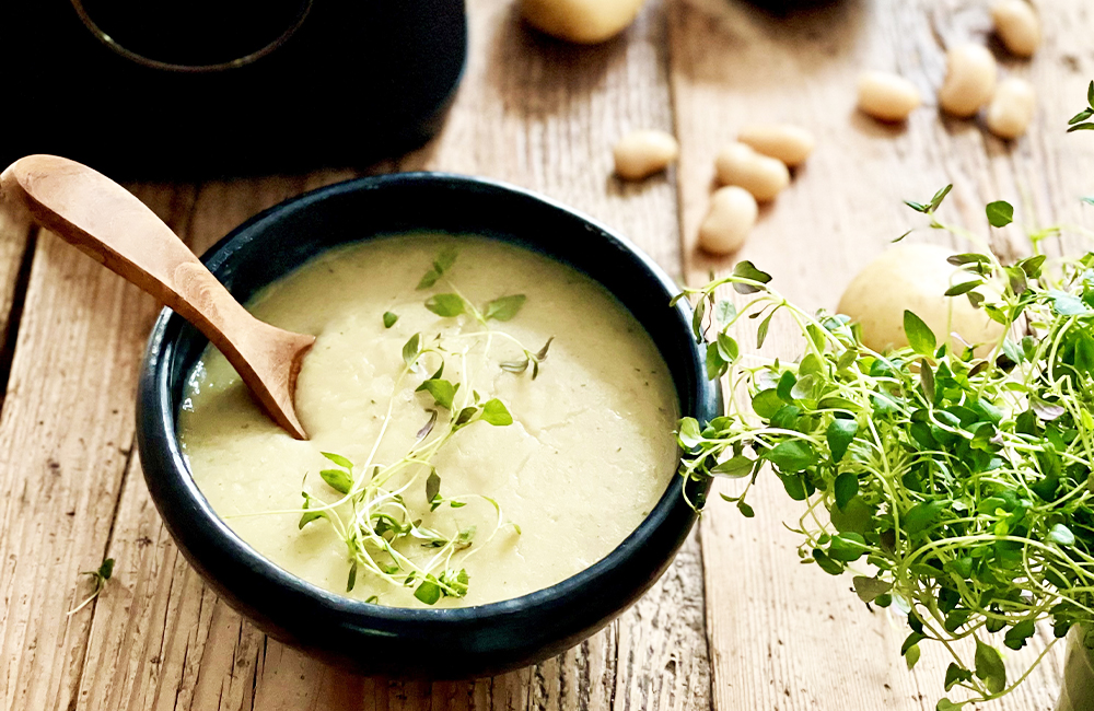 POTATIS- OCH PURJOLÖKSSOPPA - Wilfa